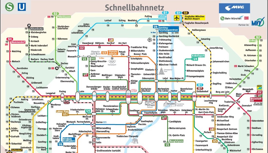 Munich Metro Map - Free Printable Maps