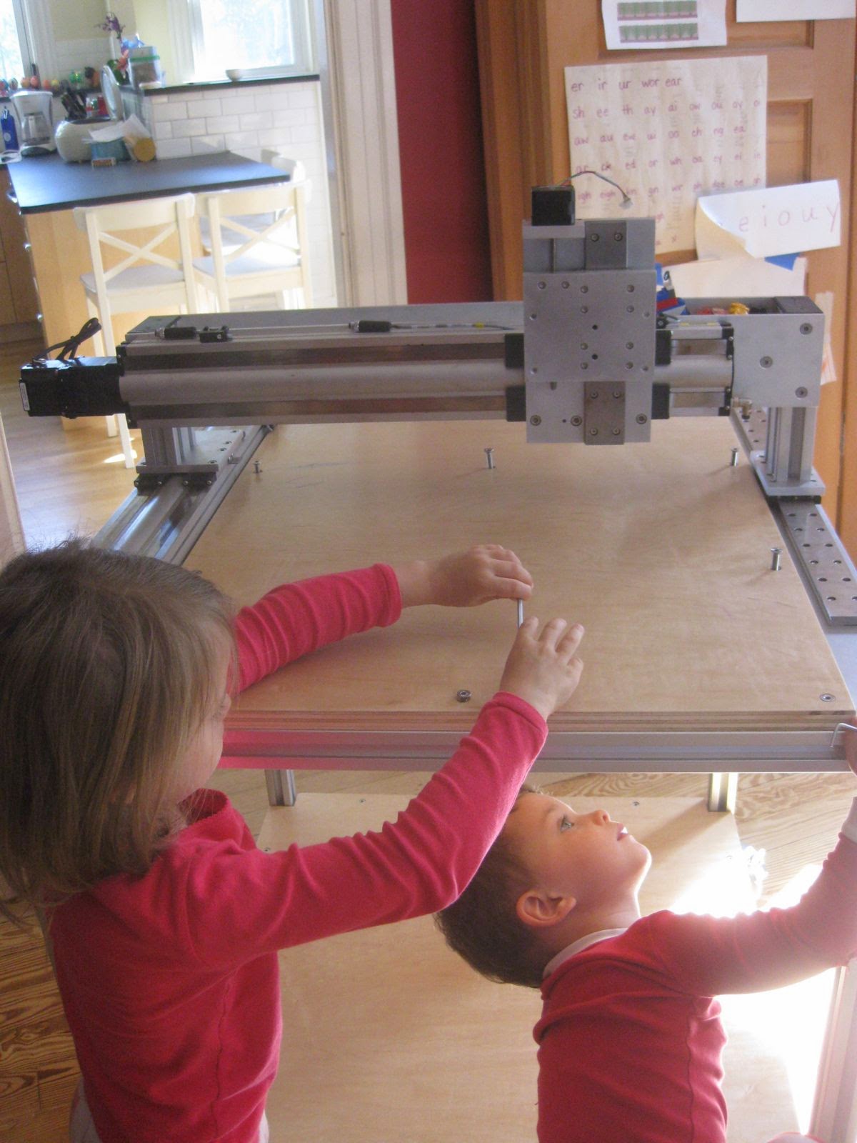 Tooling Up: Building a CNC router with kids