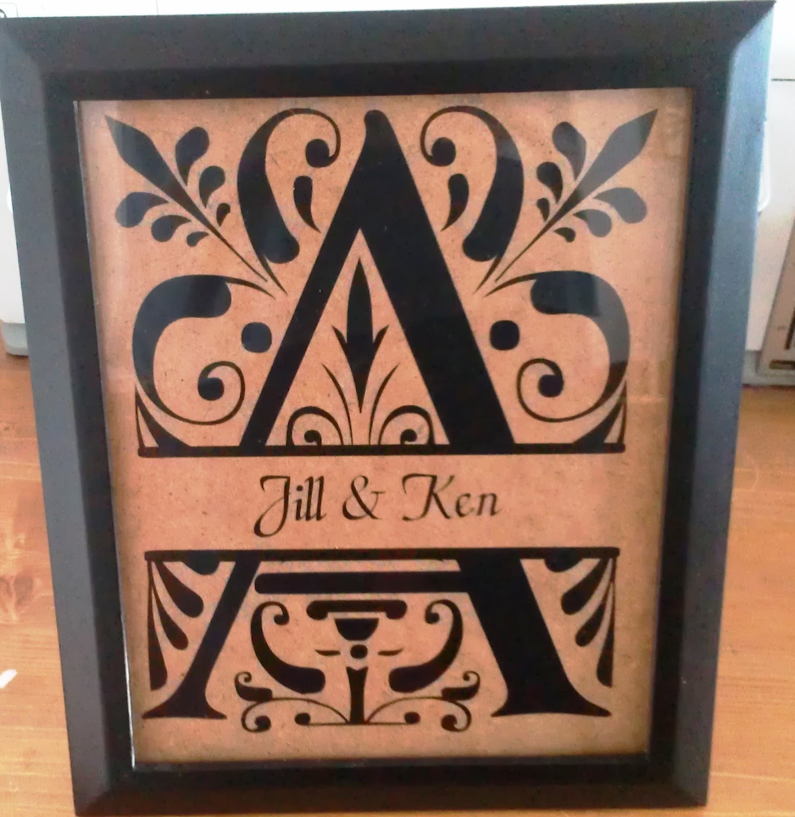 Crafty Creations by Jill: Split Letter Frame