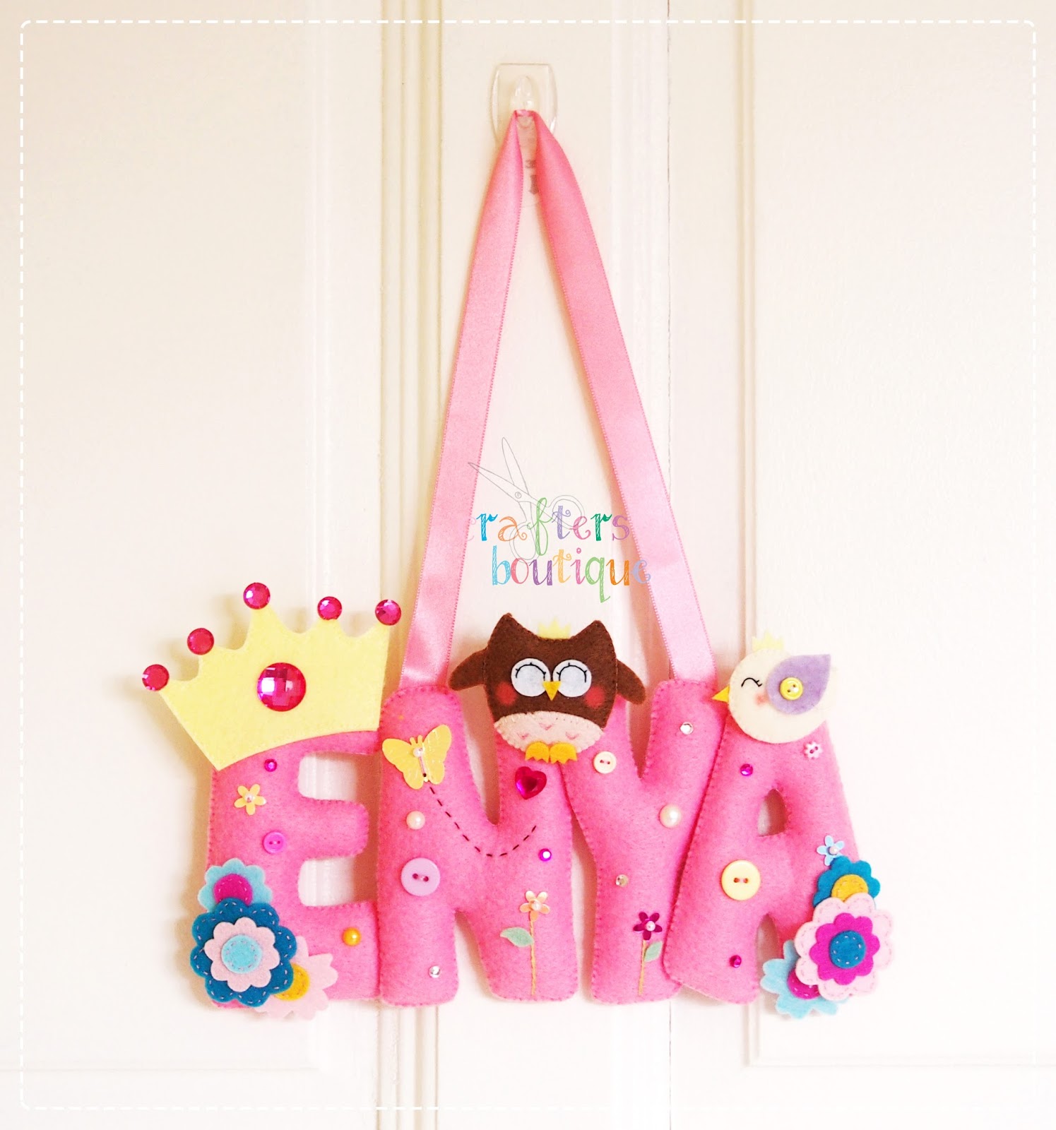 Crafters Boutique: Princess Theme Name Banner for Enya