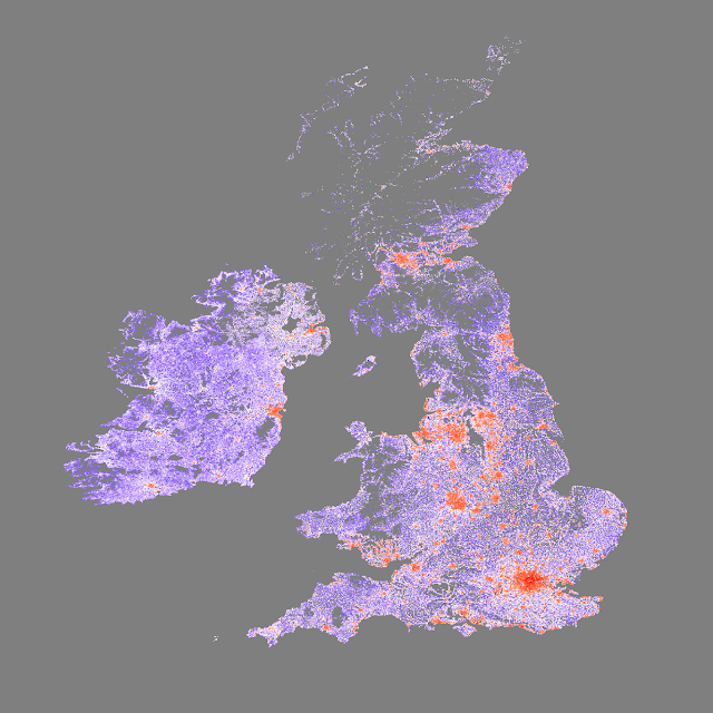 Live at the Witch Trials: Ireland Population Density Maps