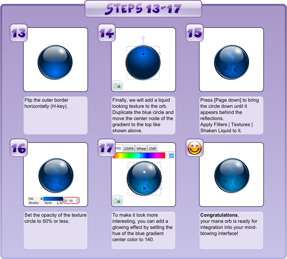 UI Design Tutorial - Mana Orb - Inkscape | Game Design and Art