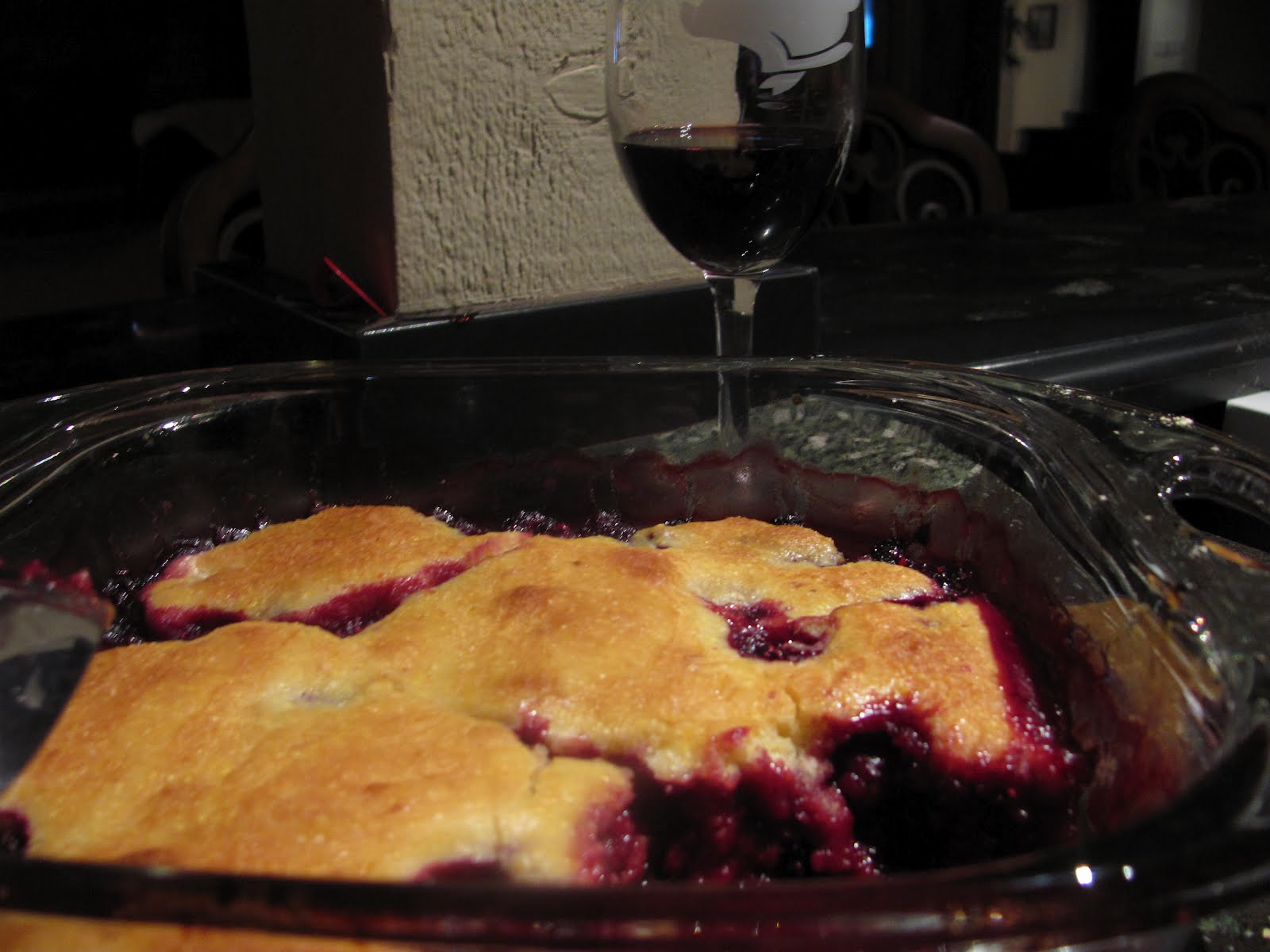 Berry Corn Cobbler - What's in the fridge?