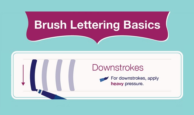 Brush Lettering Basics #infographic - Visualistan