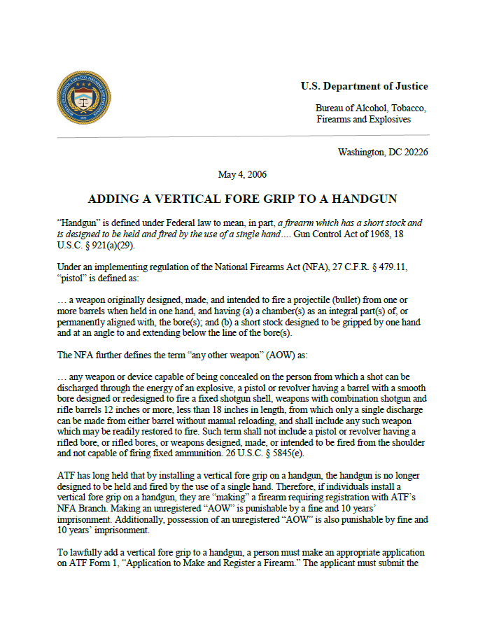 Firearms Are Friends: It's a Felony to Hold a Handgun with Two Hands ...