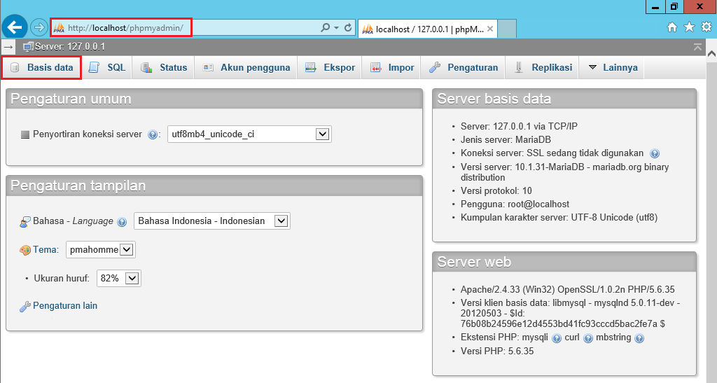 KONFIGURASI DATABASE DI WINDOWS SERVER 2012 - This is Mine