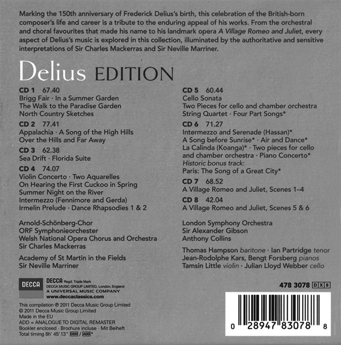 Mi Música Clásica: Delius - Delius Edition - Orchestra of the Welsh ...