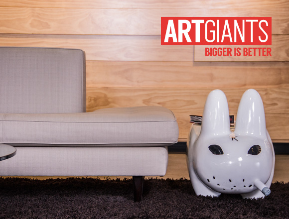 Dunny Addicts: Preview: Kidrobot Art Giants (4' Dunny & 30" Labbit Stools)
