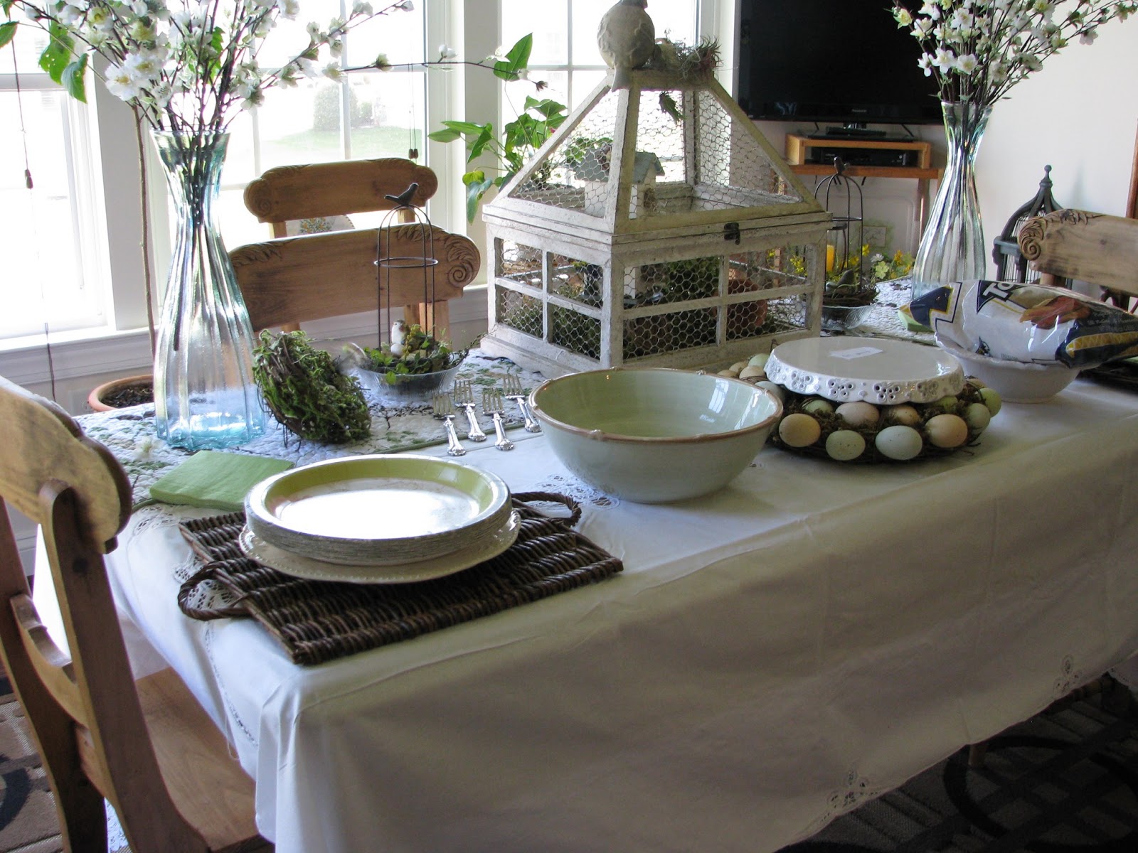 Designs by Pinky: ~~~Our Neighborhood Progressive Dinner Table and Food