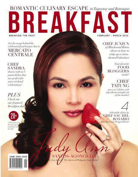 Turtz on the Go: Judy Ann Santos-Agoncillo Covers BREAKFAST Magazine ...