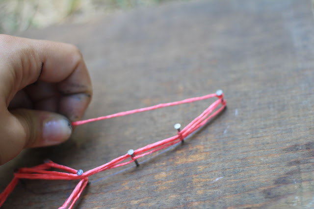 sassafras: nail & twine sign :: diy