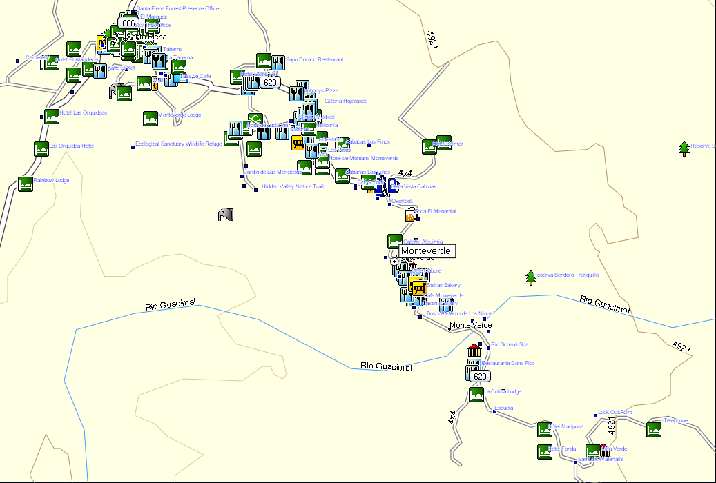 GPSTravelMaps.com: Monteverde Costa Rica GPS Map