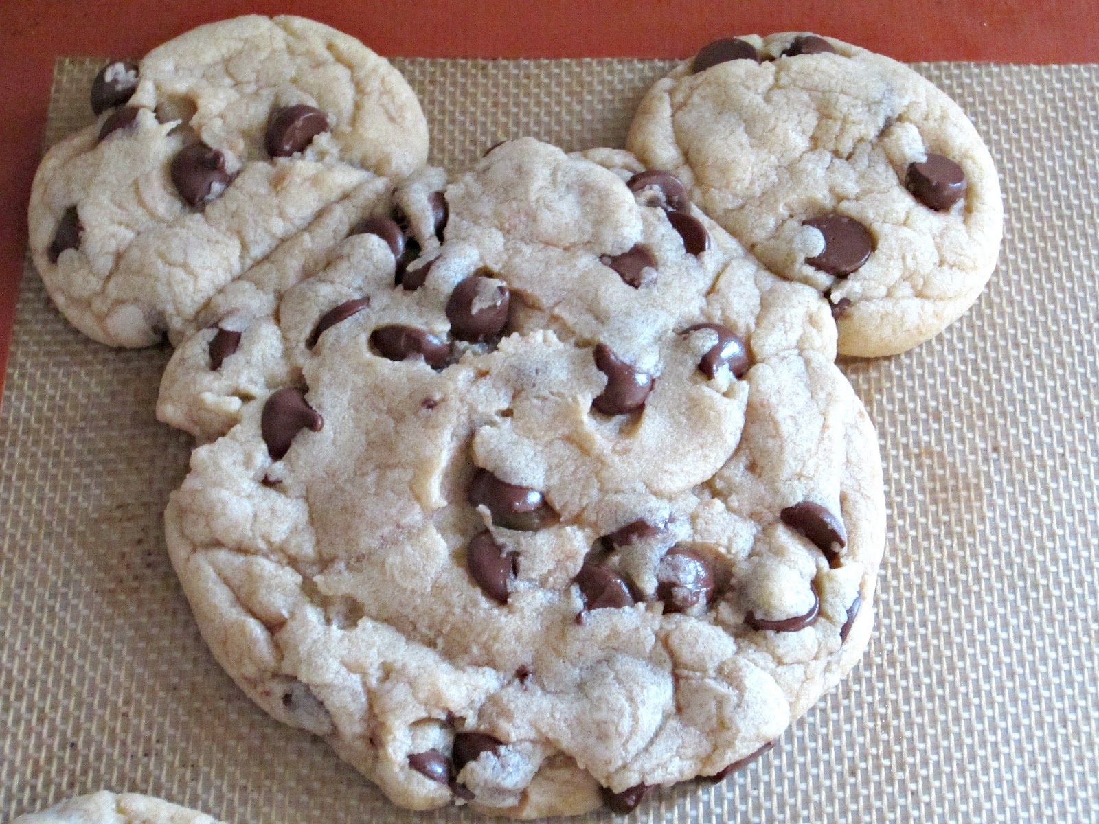Mickey Mouse Chocolate Chip Cookies - Love to be in the Kitchen