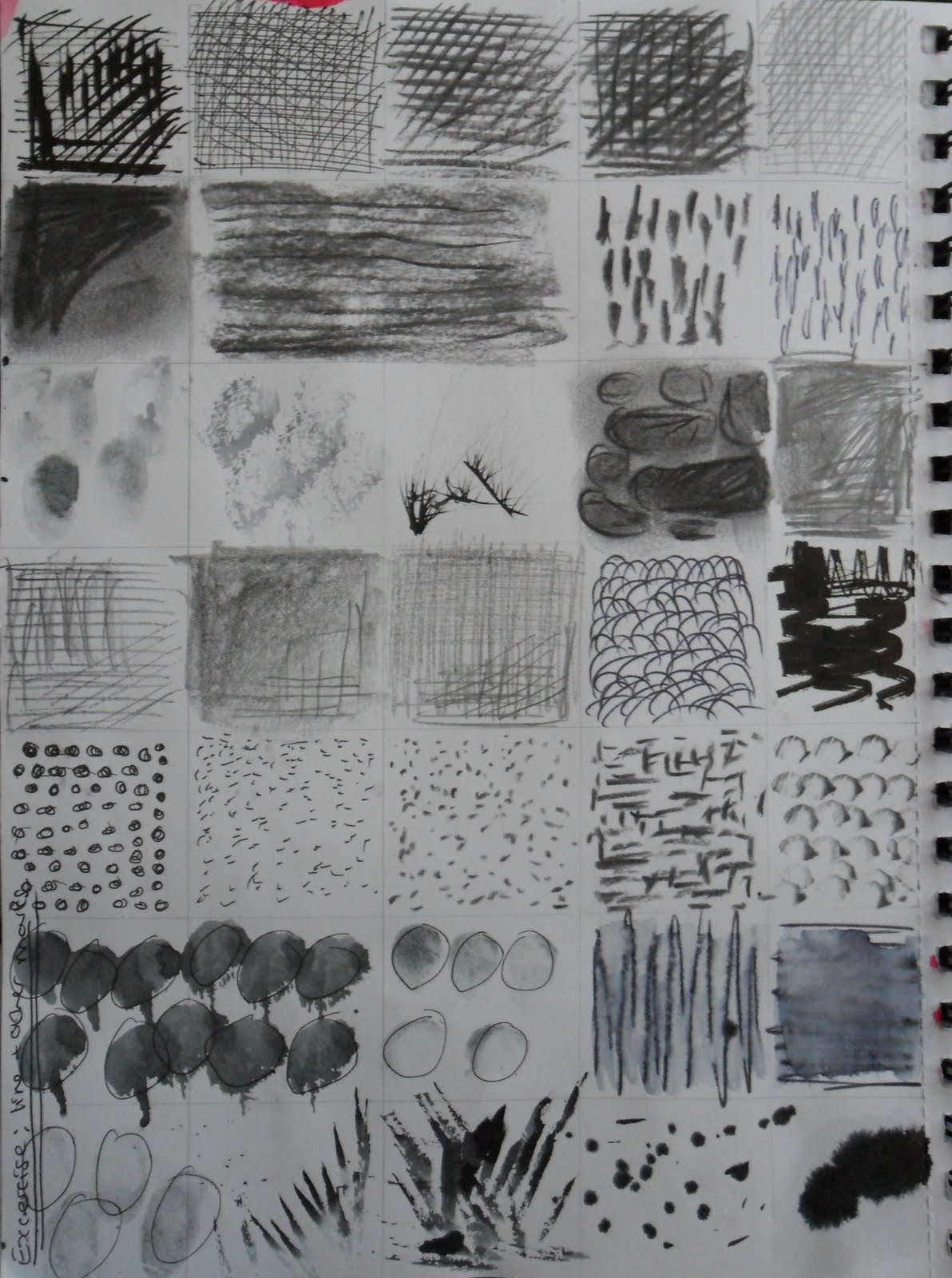 OCA: Salema's Drawing 1 learning log - Part one: Mark Making