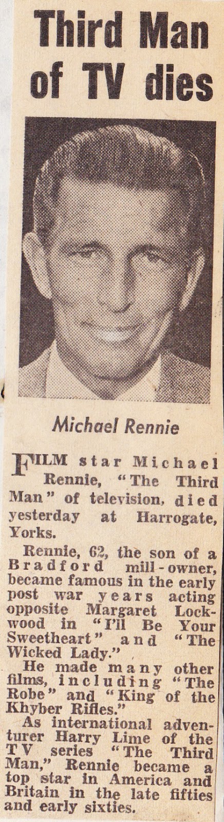 Hold The Front Page: Cutting - Michael Rennie dies (1971)