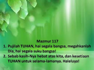 MAZMUR 117:1-2 - AYAT-AYAT EMAS ALKITAB