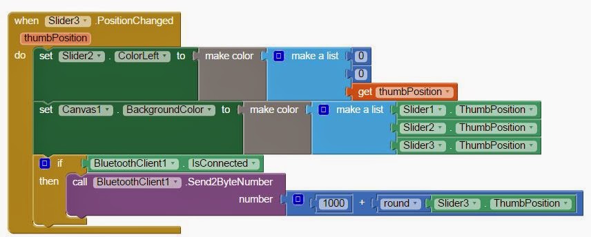 MIT APP MAKER: RGB Slider Color Selector RGB LED | Android and Arduino