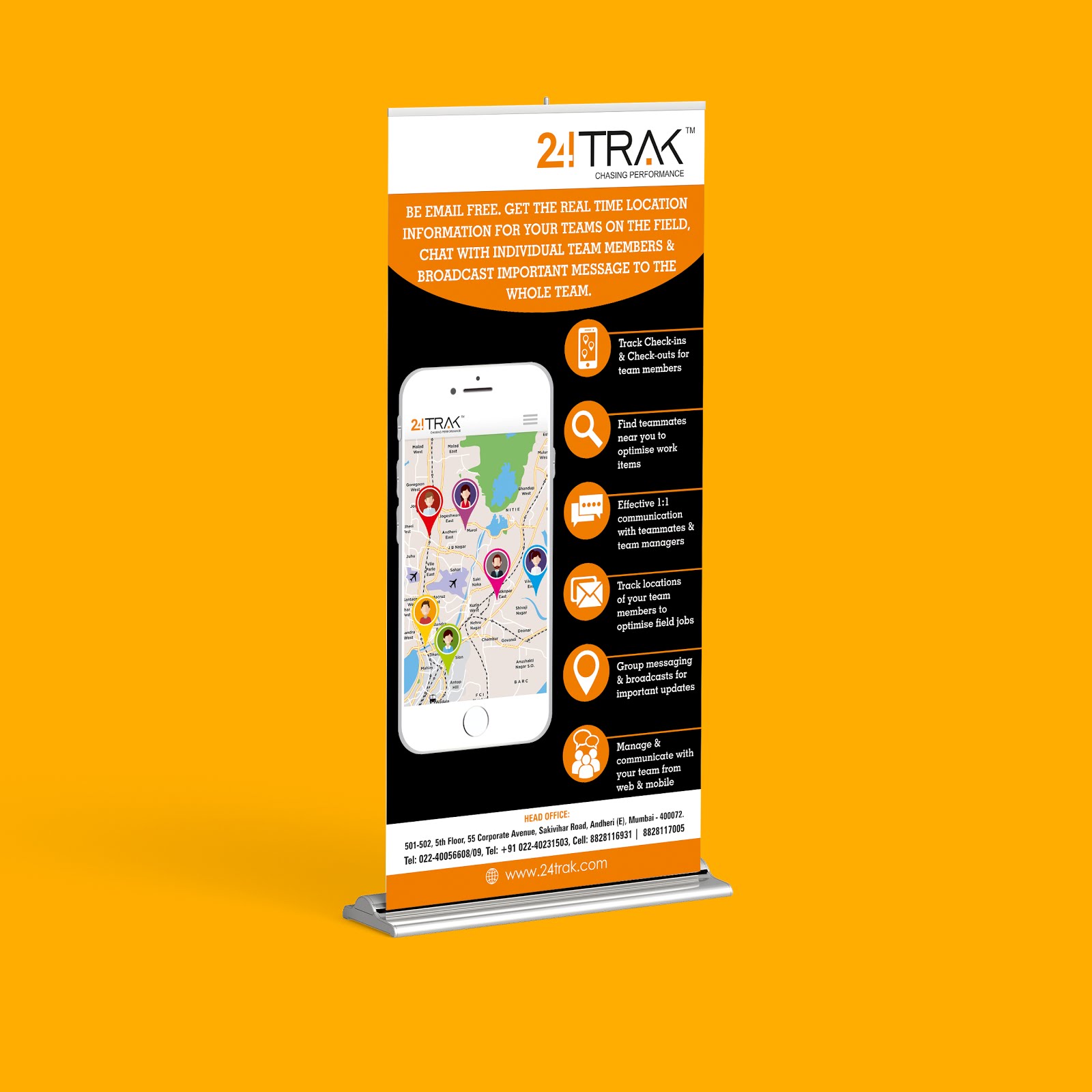 Sanjeev Khatare: Backdrop panels & Standee design