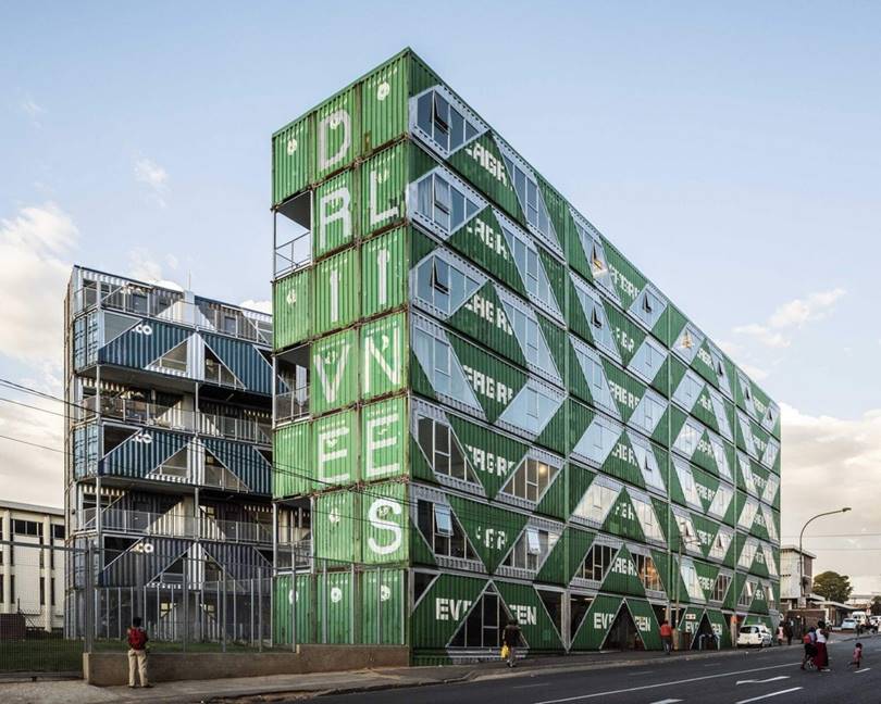 Intermodal Container Building in Johannesburg