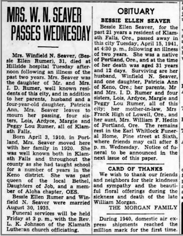 Genea-Musings: Seavers in the News - Edward C. Seaver Shot Down Twice ...