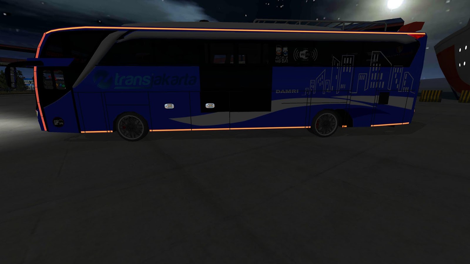 Livery Bus TransJakarta SHD by Dhocan BUSSID - Bagus ID