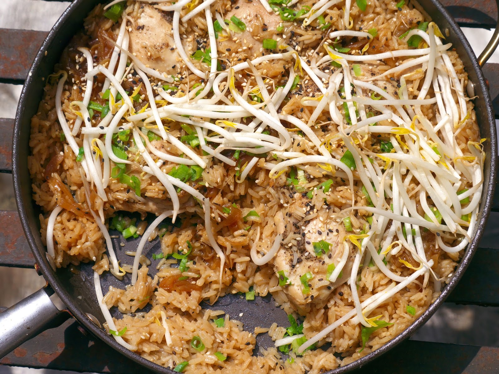 One-pot Filipino Adobo chicken with rice
