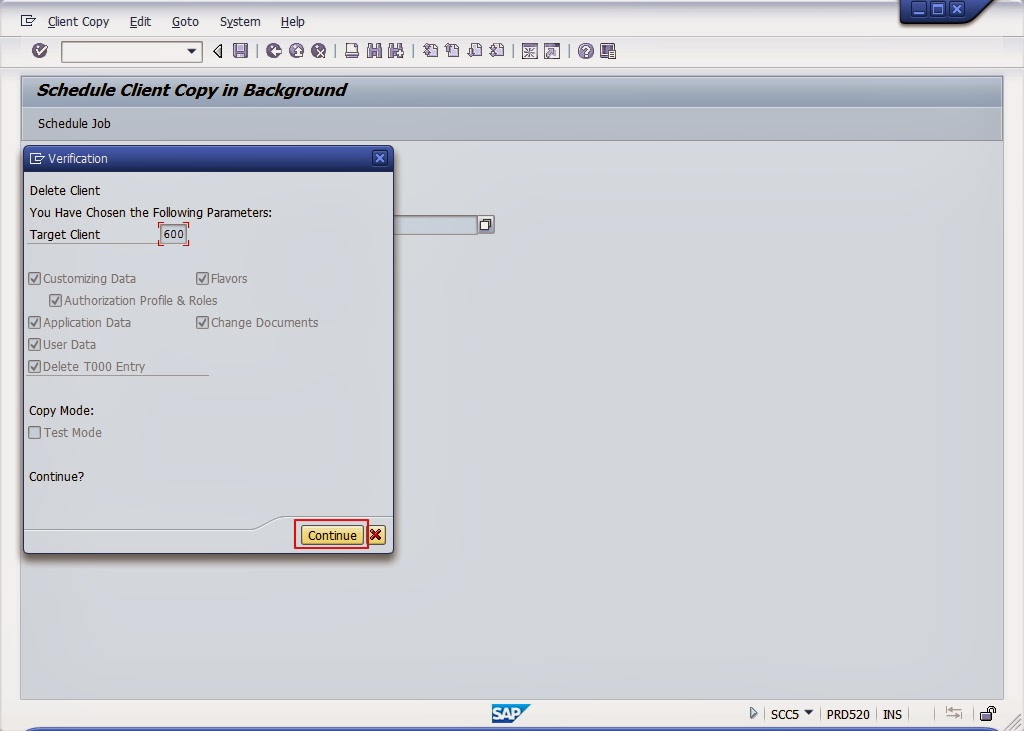 2. Monitor the process from tcode SCC3