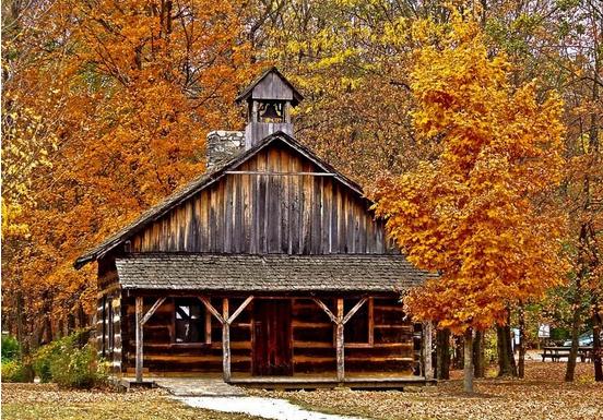 Today with J P Ronan: country church in fall