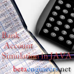 Bank Account Simulation in JAVA - Radome.in
