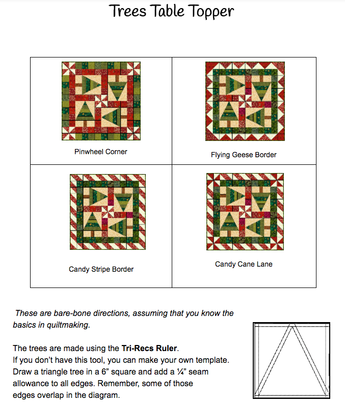 Patchalot More: Little Trees Pattern