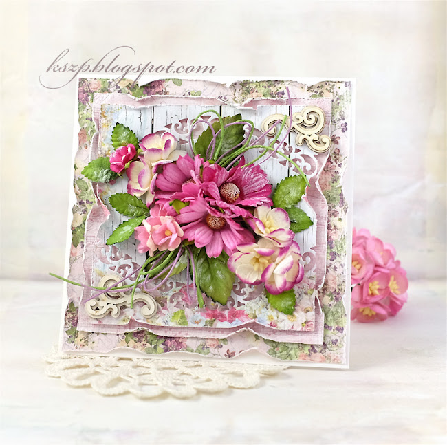 Wild Orchid Crafts: Flowery card