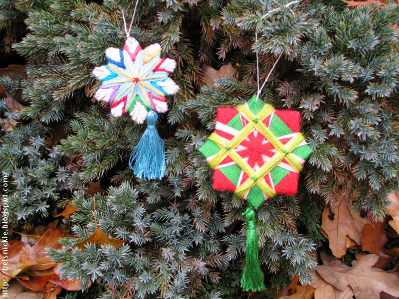 Tutorial for Weaving Christmas Stars With Yarn/String | Belznickle ...