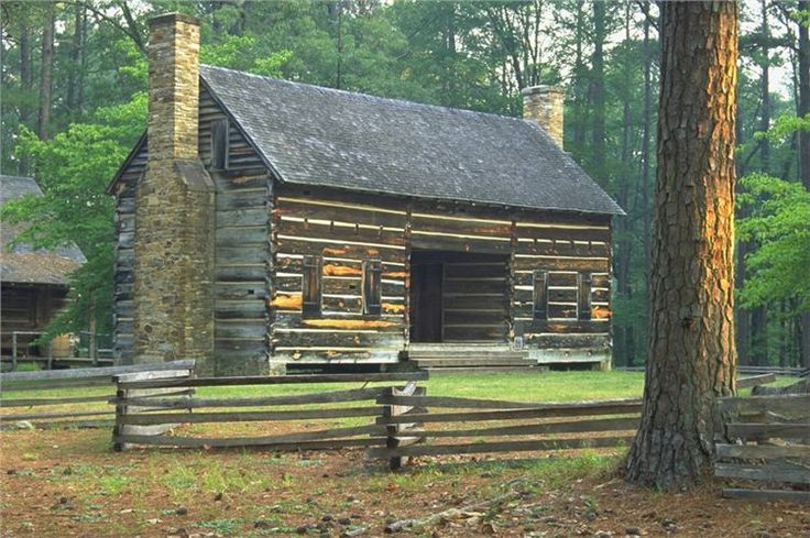 Colonial Quills: Colonial Log Cabins in the South