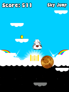 Pou Brasil: ''O que tem depois do espaço no Sky Jump do Pou?'' O Paraíso!