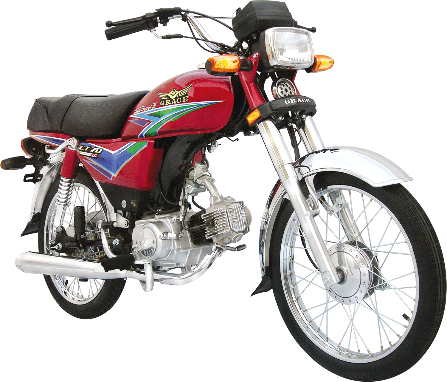 Grace Motor Cycle in (Red Color) Standard 2013 Model | Grace Motorcycle