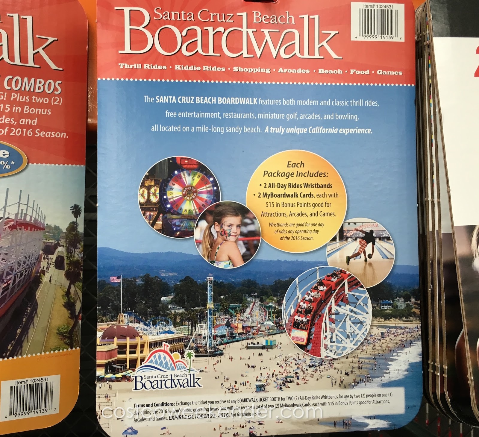 Santa Cruz Beach Boardwalk 2 Rides + 2 Attractions Combo Pack (2016 ...