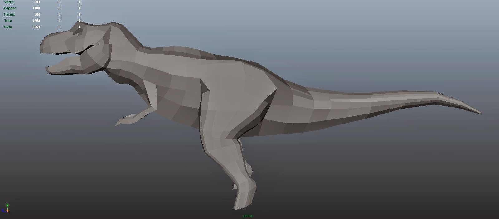 Computer Games Arts - George Burchmore: Organic T-Rex Modelling in Maya