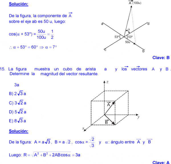 EJERCICIOS DE VECTORES RESUELTOS PDF