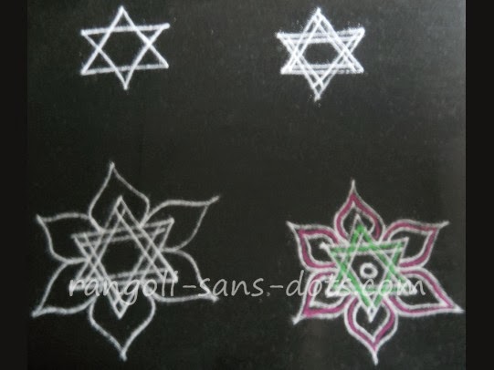 Easy rangoli designs - beginners