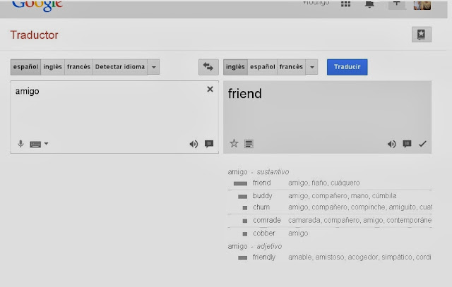 Cuando escribas la palabra a traducir, se activarán automáticamente ...