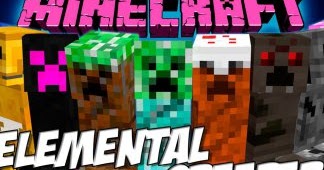 Mod Minecraft: Elemental Creepers Redux