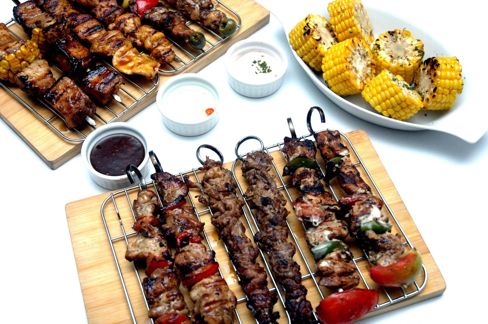DUDE FOR FOOD: Sticks and Skewers: Eat City's Signature Sampler Cookout ...