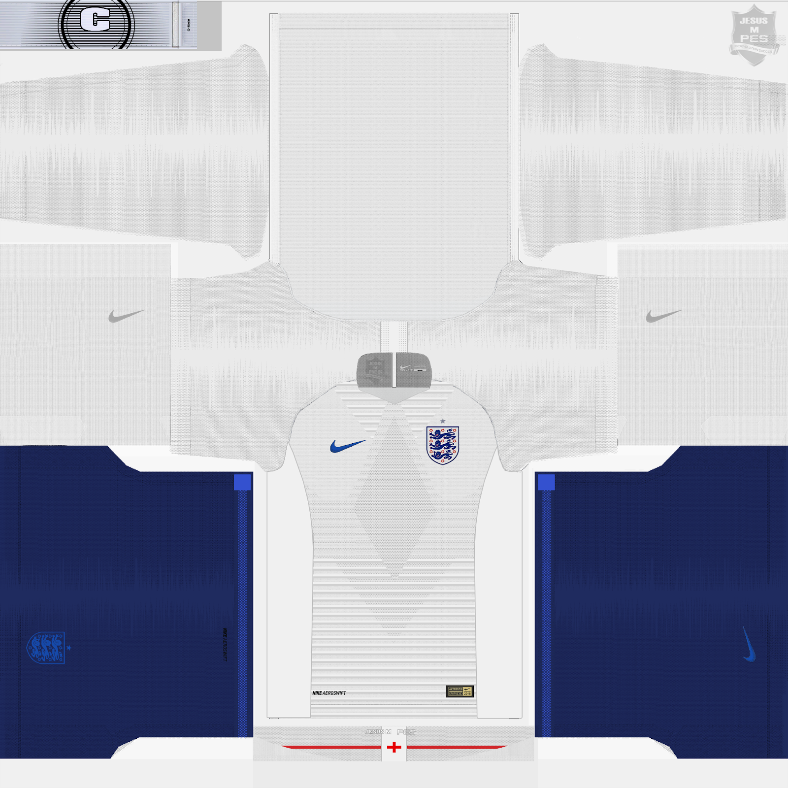 (PES 2017 PS4) INGLATERRA WORLD CUP 2018 KITS