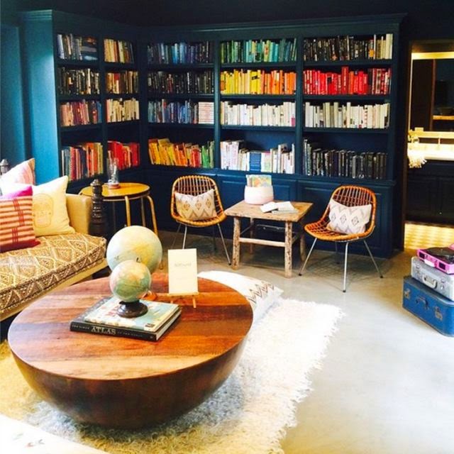 ciao! newport beach: arranging books by color