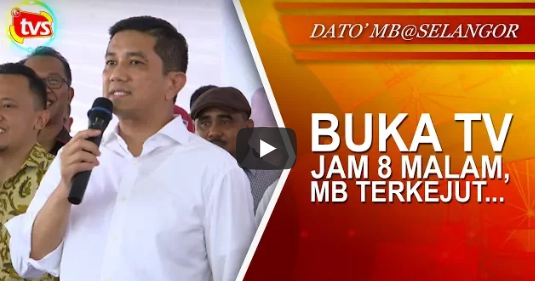 "Mulai Malam Ni, Rakyat Boleh Buka TV", Kisah MB Terkejut buka TV..- Azmin Ali - SAPA MALAYSIA