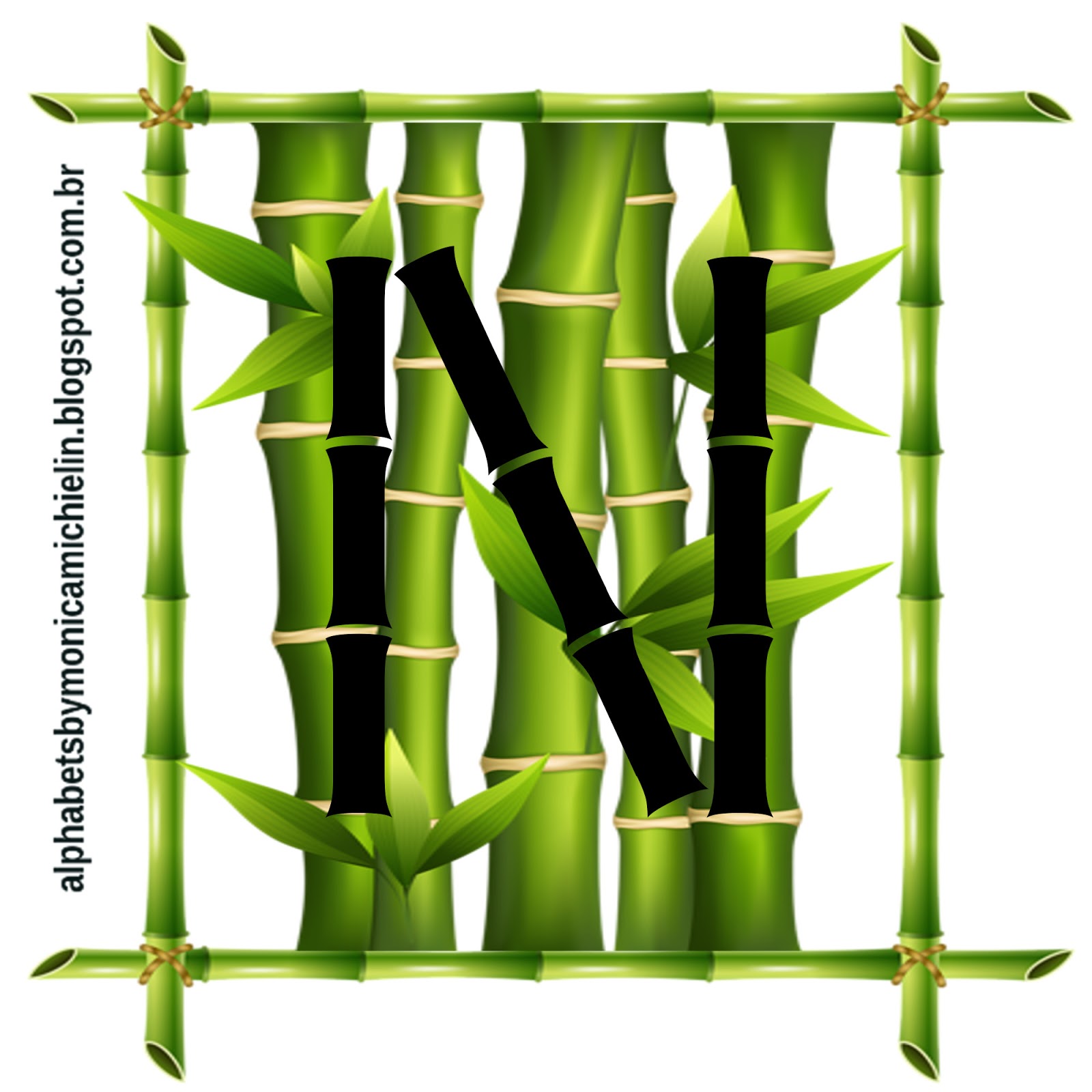 M. Michielin Alphabets: BAMBU ALFABETO POR MÔNICA MICHIELIN ANTUNES VIEIRA