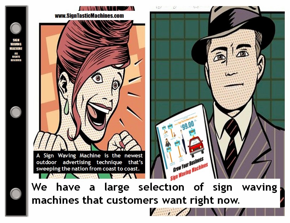 Sign Waving Sign Spinning Machine Robot Spinners Advertising Signs ...