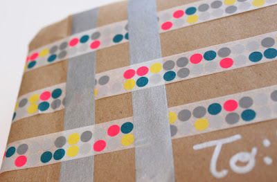 Here Comes The Fun: Washi Tape Gift Wrap