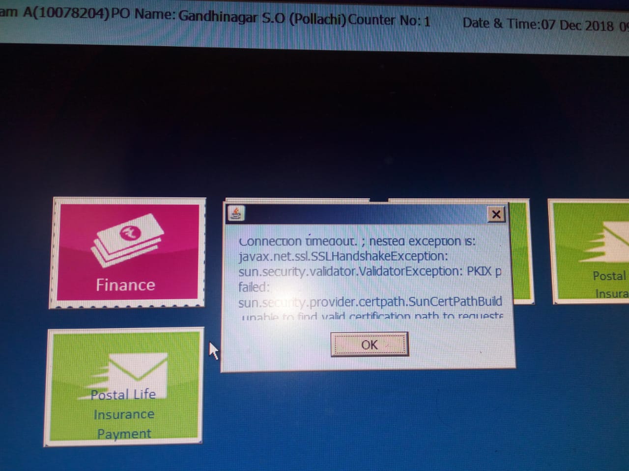 IPPB Link Connection Timedout - SSL handshake exception error | DOP ...
