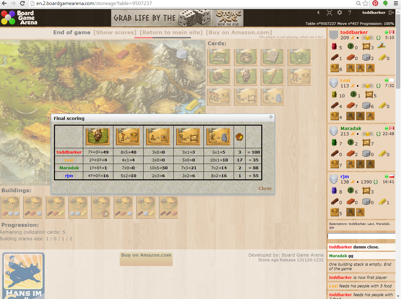 Online Game Review - Stone Age | Board Game Barker